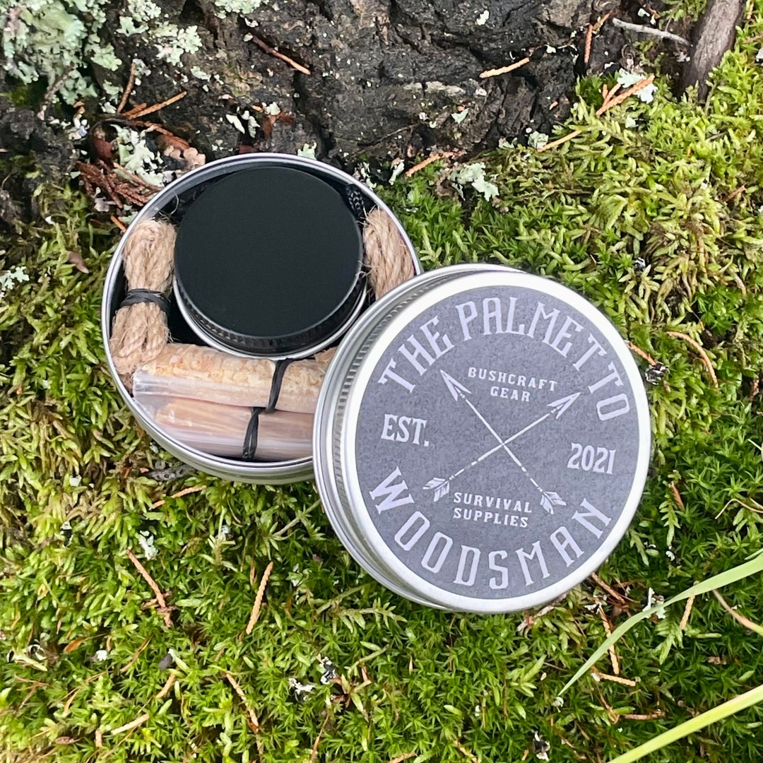 Solar Fire-starting Kit in Metal Tin Bushcraft Gear Survival Supplies ...