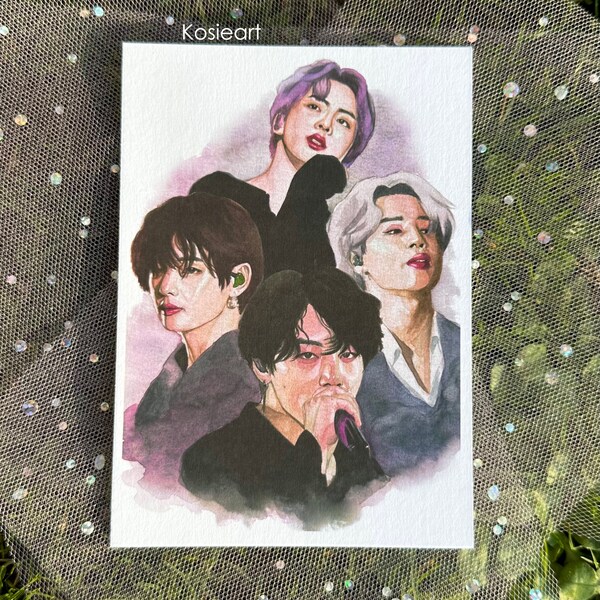 Bts V Line Art - Etsy