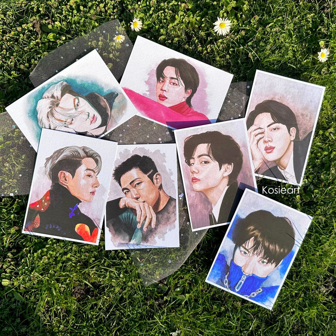 BTS Gq/vogue Prints Jin, Suga, RM, J-hope, V, Jimin, Jungkook ...
