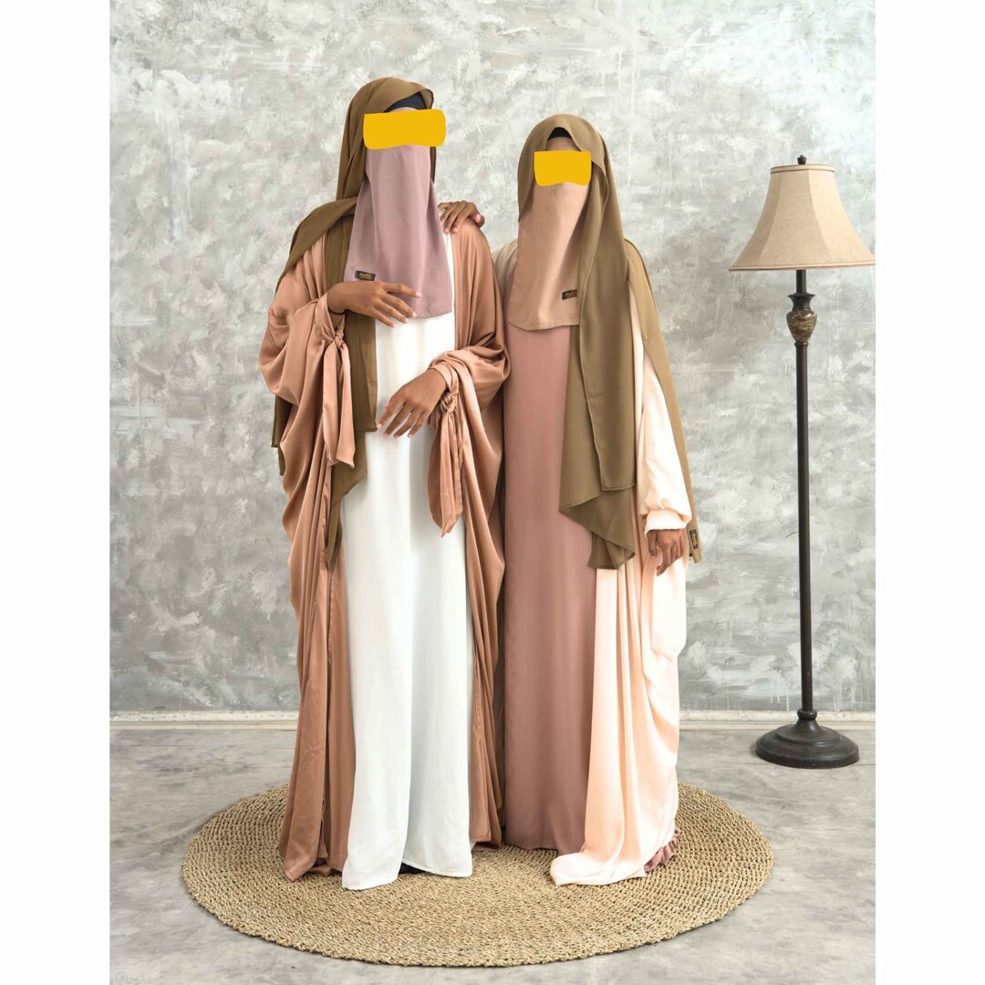 Abaya Nyla Armani Silk & Marzan Fabric Islamic Fashion - Etsy