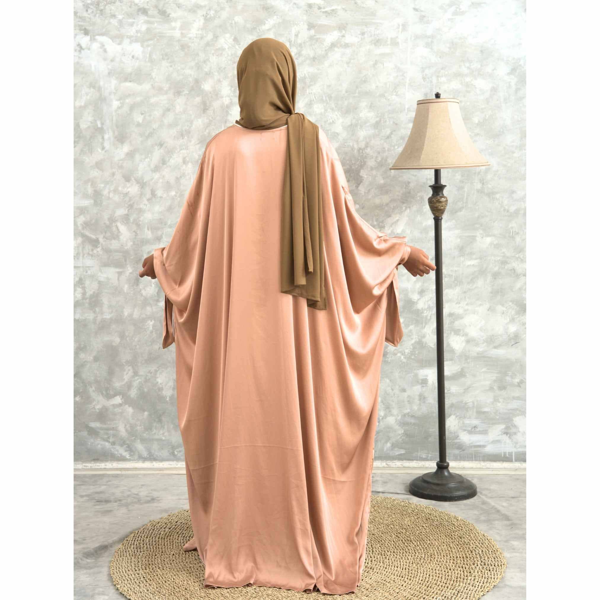 Abaya Nyla Armani Silk & Marzan Fabric Islamic Fashion - Etsy