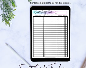Event Order Tracker Digital & Printable Tool for Direct - Etsy