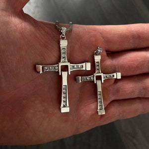 925 Sterling Silver Dominic Cross Toretto Chain Pendant Necklace - Etsy