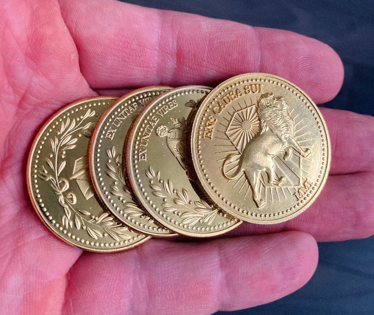 10 Pcs Continental Gold Coin Prop Blood Oath Marker Cosplay - Etsy UK