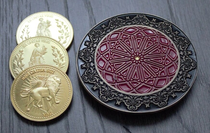 10 Pcs Continental Gold Coin Prop Blood Oath Marker Cosplay - Etsy UK