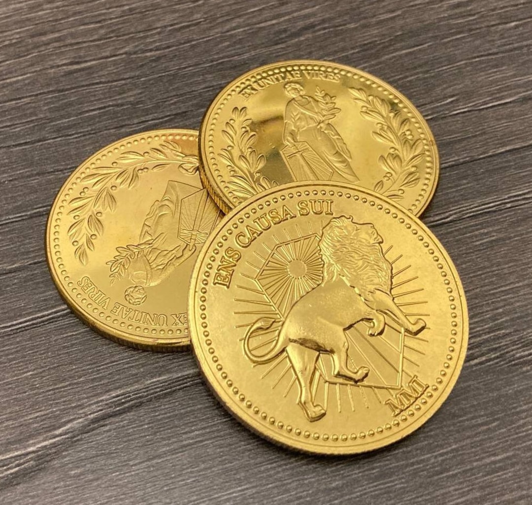 250 Custom Prop Coins Gold Silver Logo Business Bar Pin Coin Etc. - Etsy