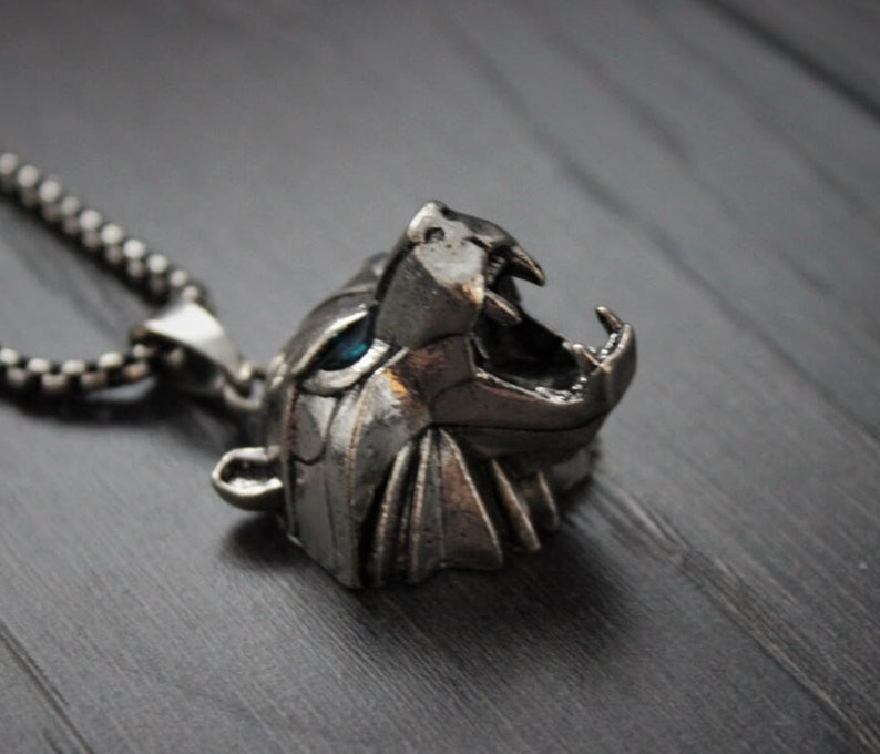 Bear School Necklace Medallion Griffin Cat Manticore Medallion - Etsy