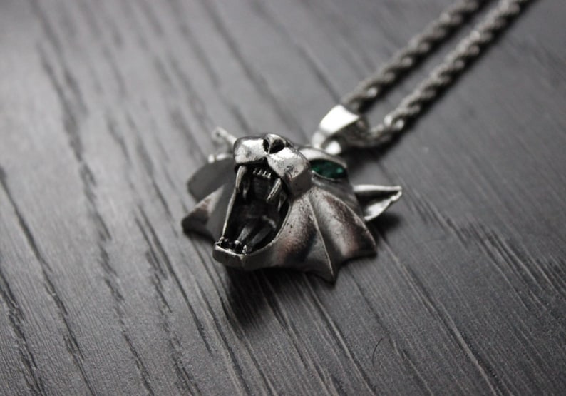 Bear School Necklace Medallion Griffin Cat Manticore Medallion - Etsy