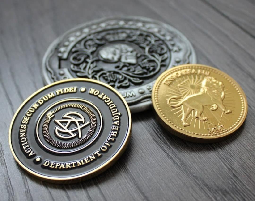 Adjudicator Coin Continental Gold Coin Blood Oath Marker - Etsy
