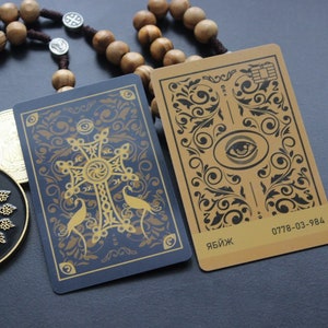 Rosary Cross Prop Continental Card Coins Set - Etsy