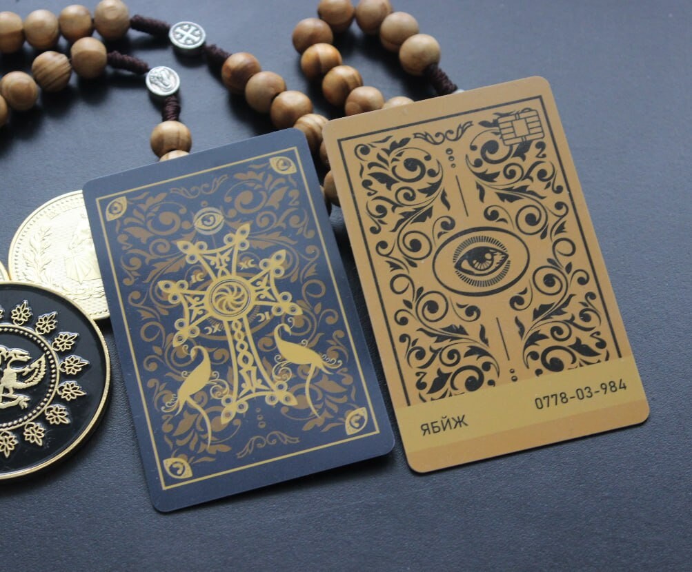 Rosary Cross Prop Continental Card Coins Set - Etsy