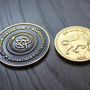 Adjudicator Coin Continental Gold Coin Blood Oath Marker - Etsy