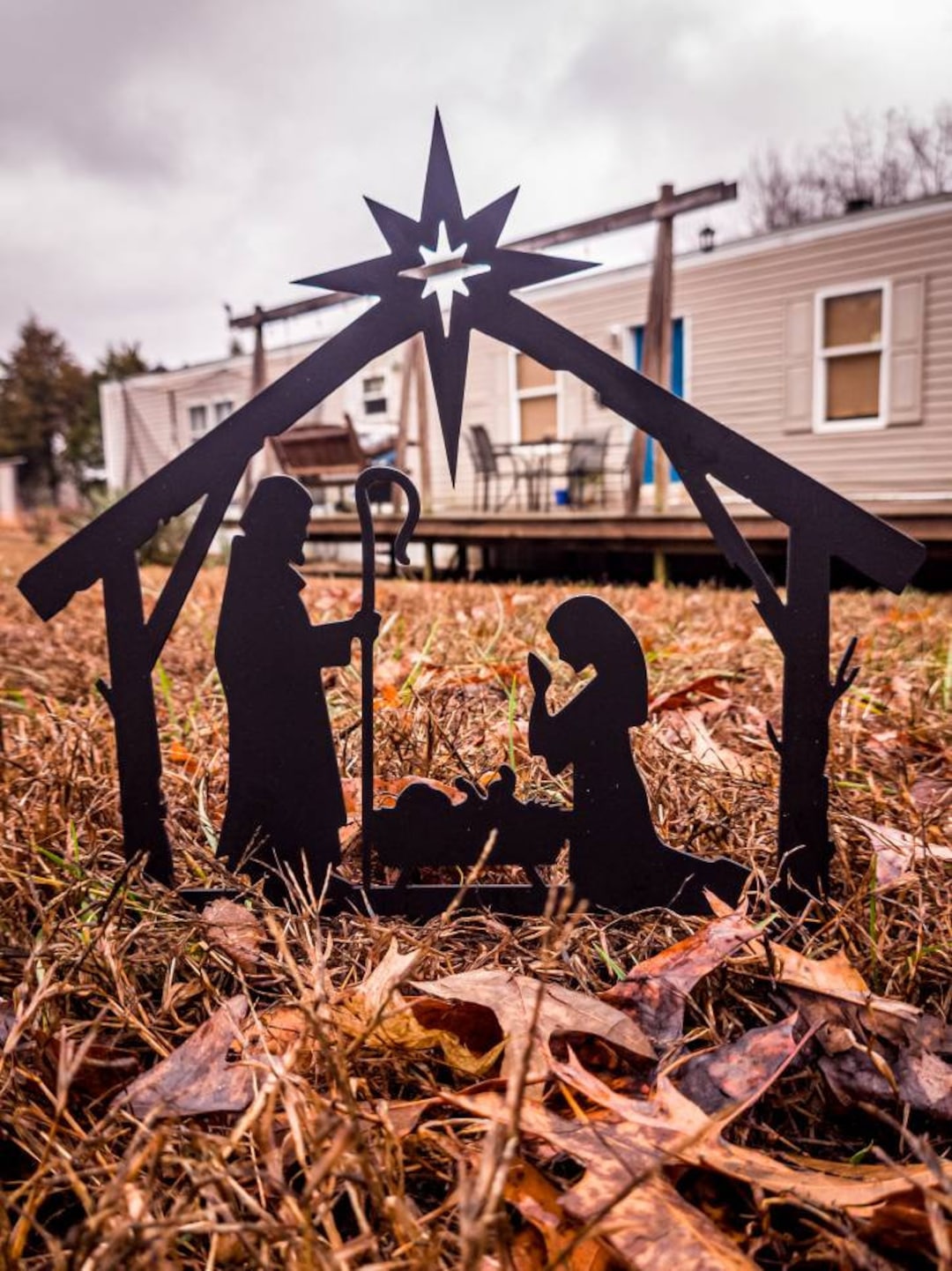 Nativity Scene Yard Stakes Dxf/svg - Brightnite Metalworx Digital ...