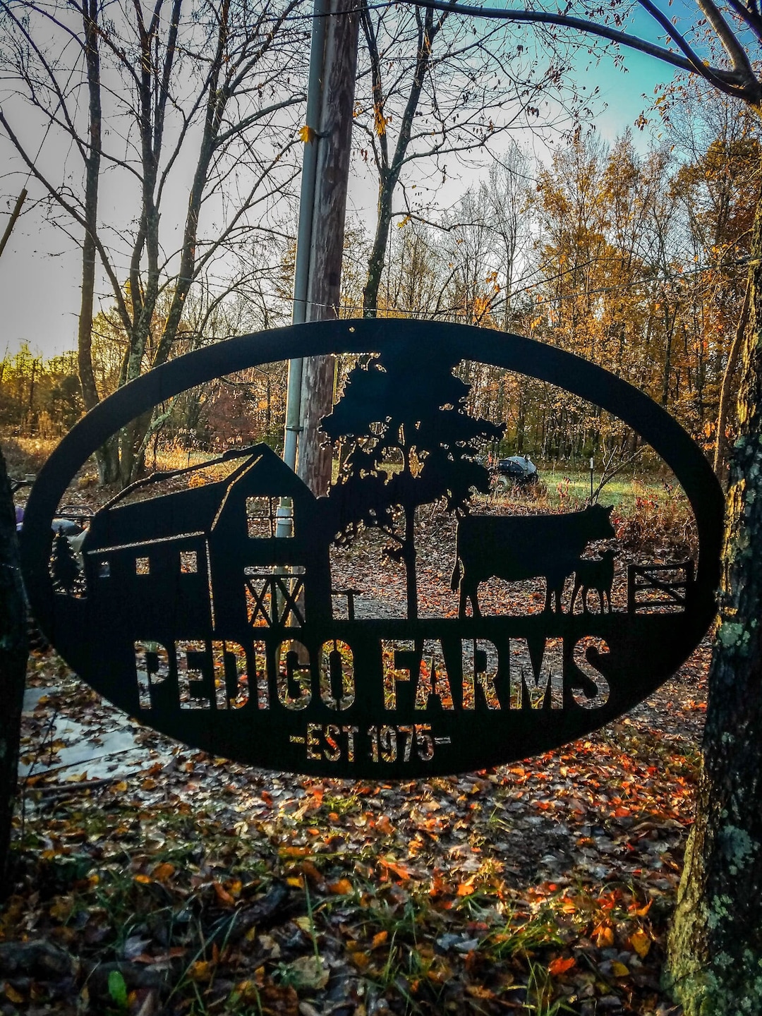 FARM Sign Cow and Calf Dxf/svg - Brightnite Metalworx Digital Download ...