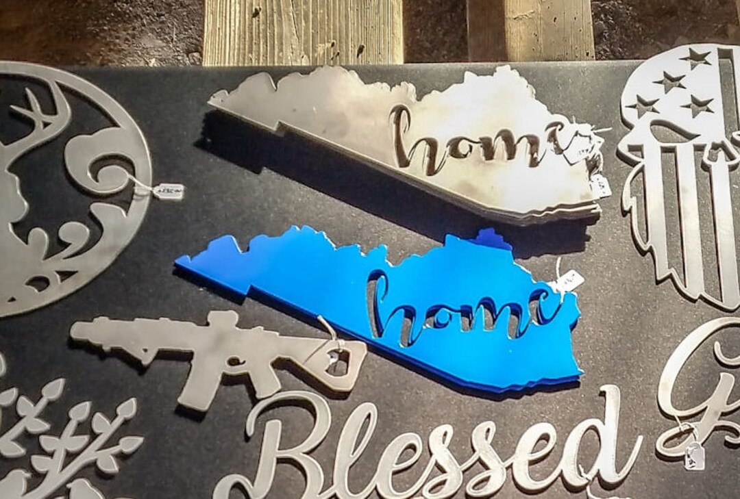 Ky Home State Decor Dxf/svg - Brightnite Metalworx Digital Download ...