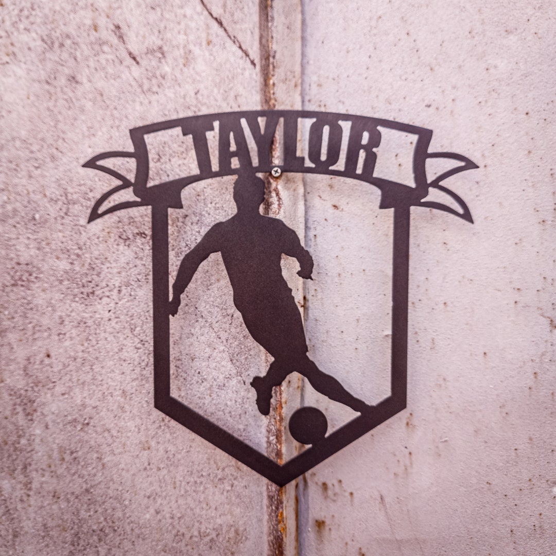 Soccer Ball Crest Monogram Dxf/svg - Brightnite Metalworx Digital ...