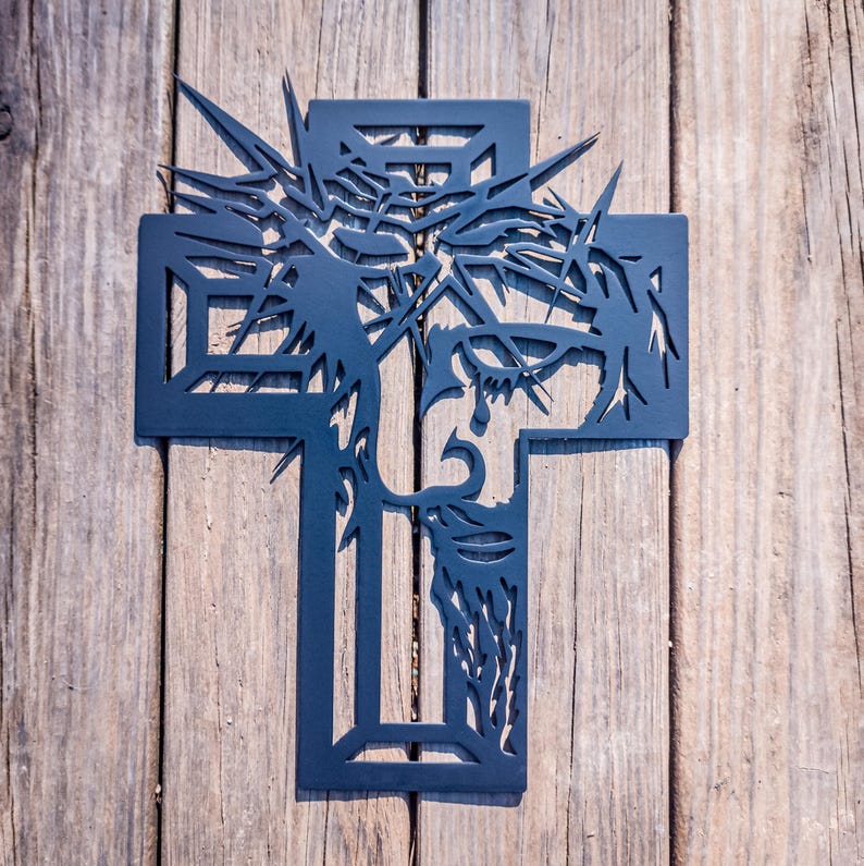 Jesus Cross Dxf/svg - Brightnite Metalworx Digital Download - Laser CNC ...