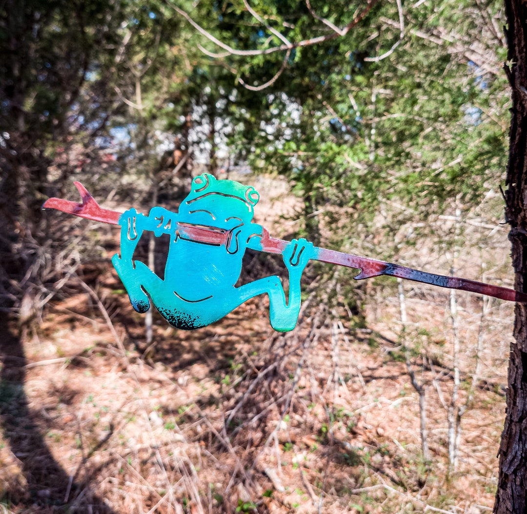 Frog 7 Gargen Decor Spring Dxf/svg - Brightnite Metalworx Digital ...