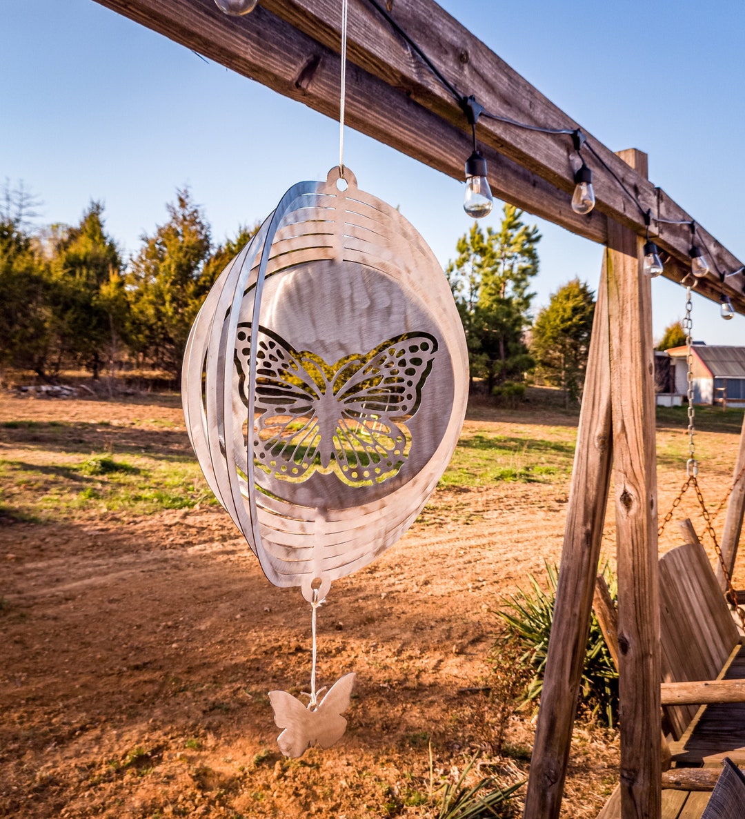 Butterfly Wind Spinner Dxf/svg - Brightnite Metalworx Digital Download ...