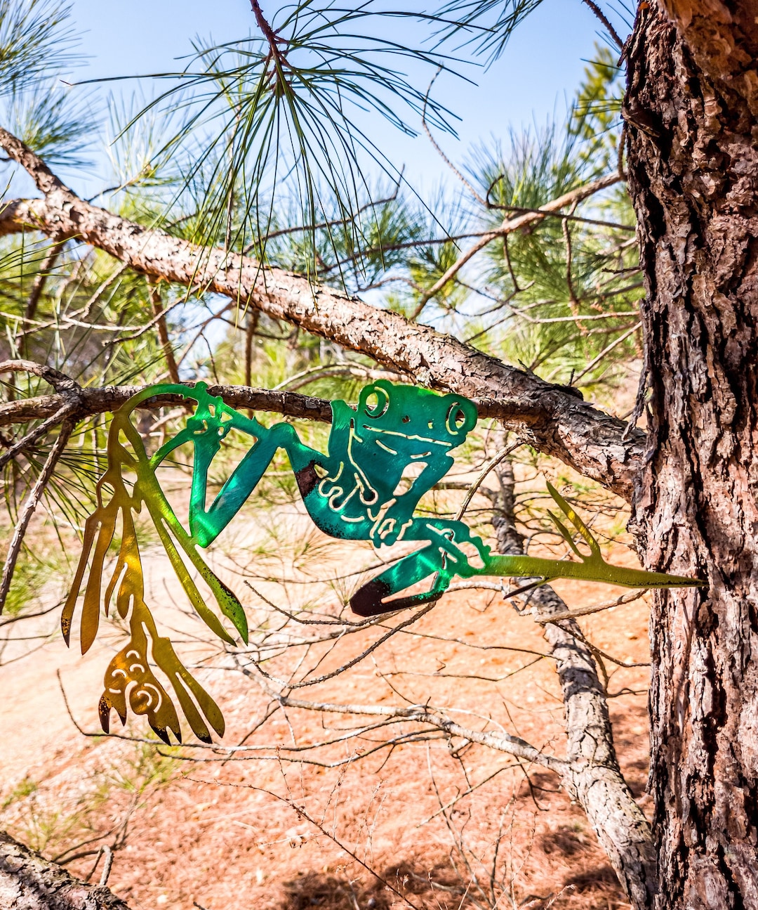 Frog 1 Gargen Decor Spring Dxf/svg - Brightnite Metalworx Digital ...