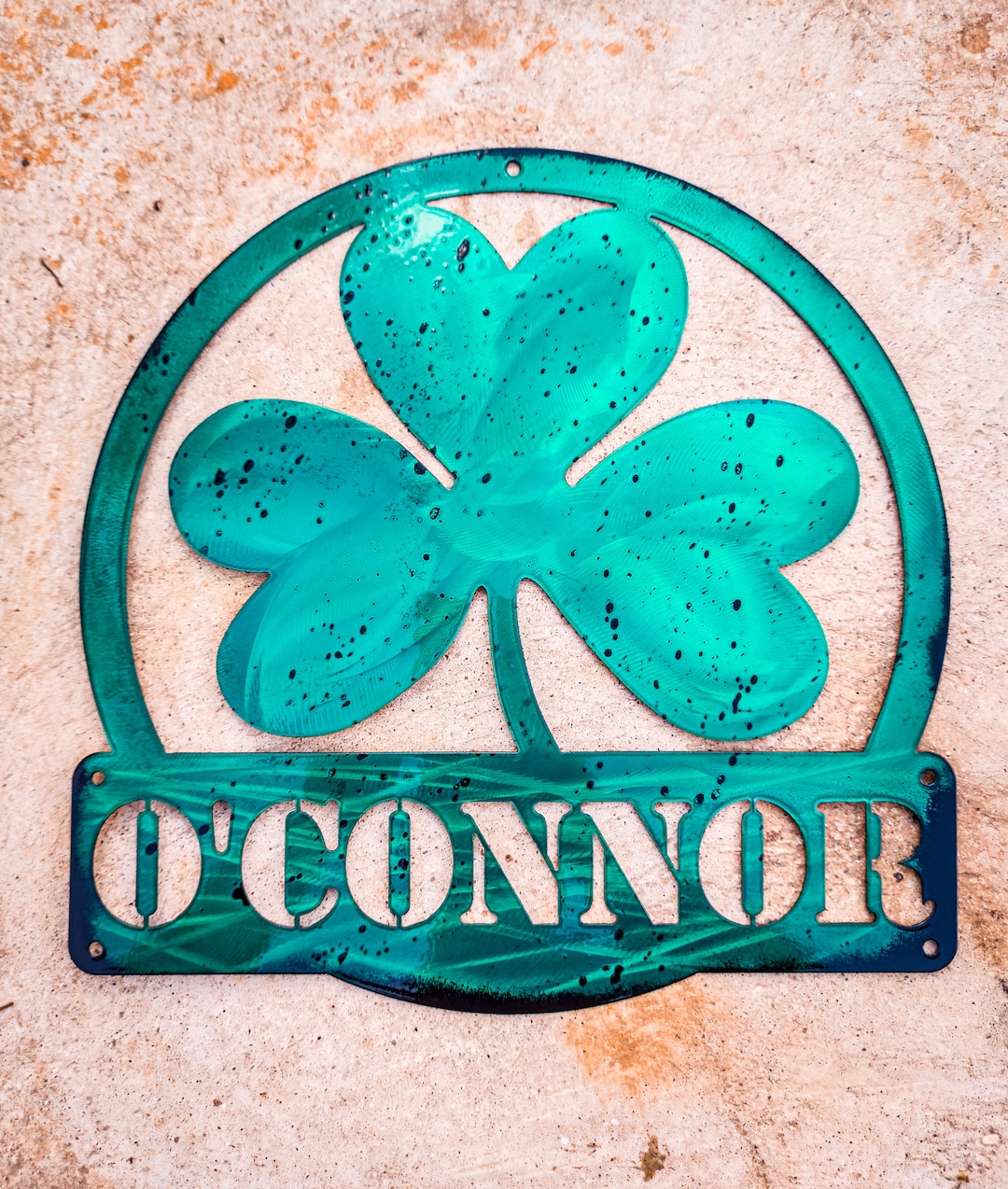 Shamrock Monogram St. Patrick's Day Dxf/svg - Brightnite Metalworx ...