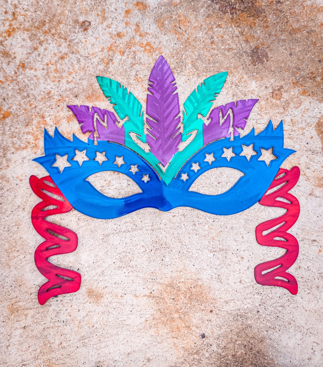 Madi Gra Mask Carnival Dxf/svg - Brightnite Metalworx Digital Download ...