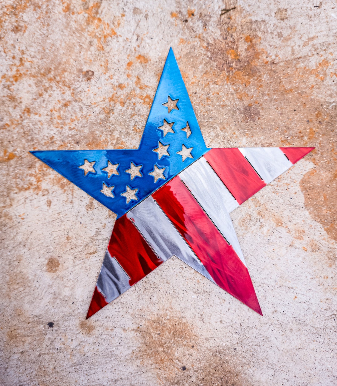 USA Flag Star Dxf/svg - Brightnite Metalworx Digital Download - Laser ...