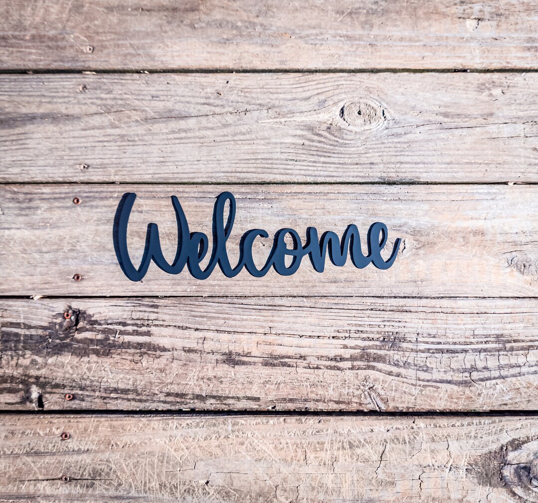 Welcome - House Warming Gift Dxf/svg - Brightnite Metalworx Digital ...