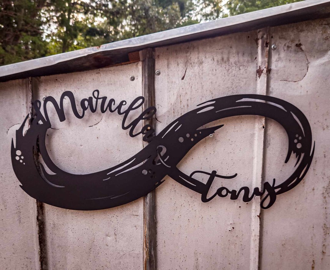 Infinity Monogram House Warmingdxf/svg - Brightnite Metalworx Digital ...