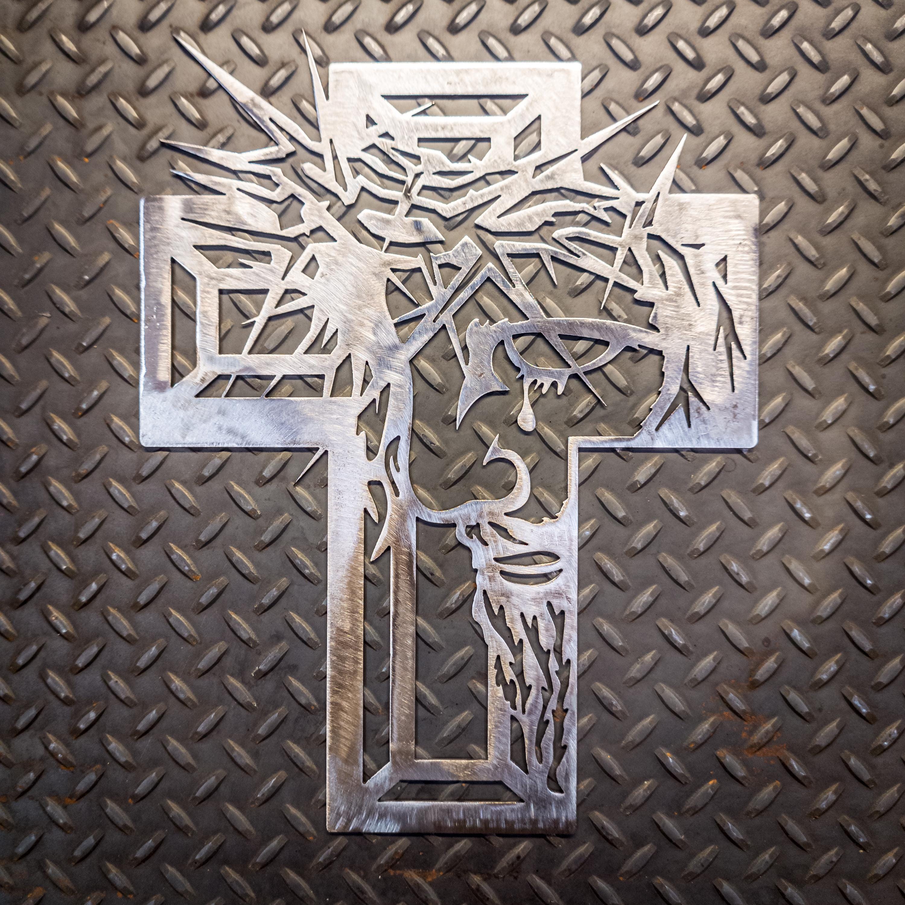 Jesus Cross Dxf/svg - Brightnite Metalworx Digital Download - Laser CNC ...
