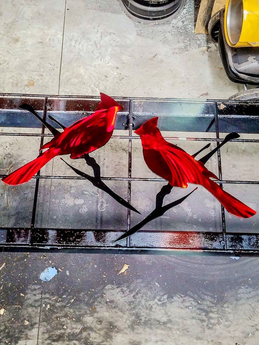 Cardinal Tree Stake - Yard Stake Dxf/svg - Brightnite Metalworx Digital ...