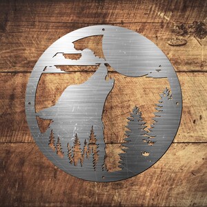 Wolf Wall Decor Dxf/svg - Brightnite Metalworx Digital Download - Laser ...