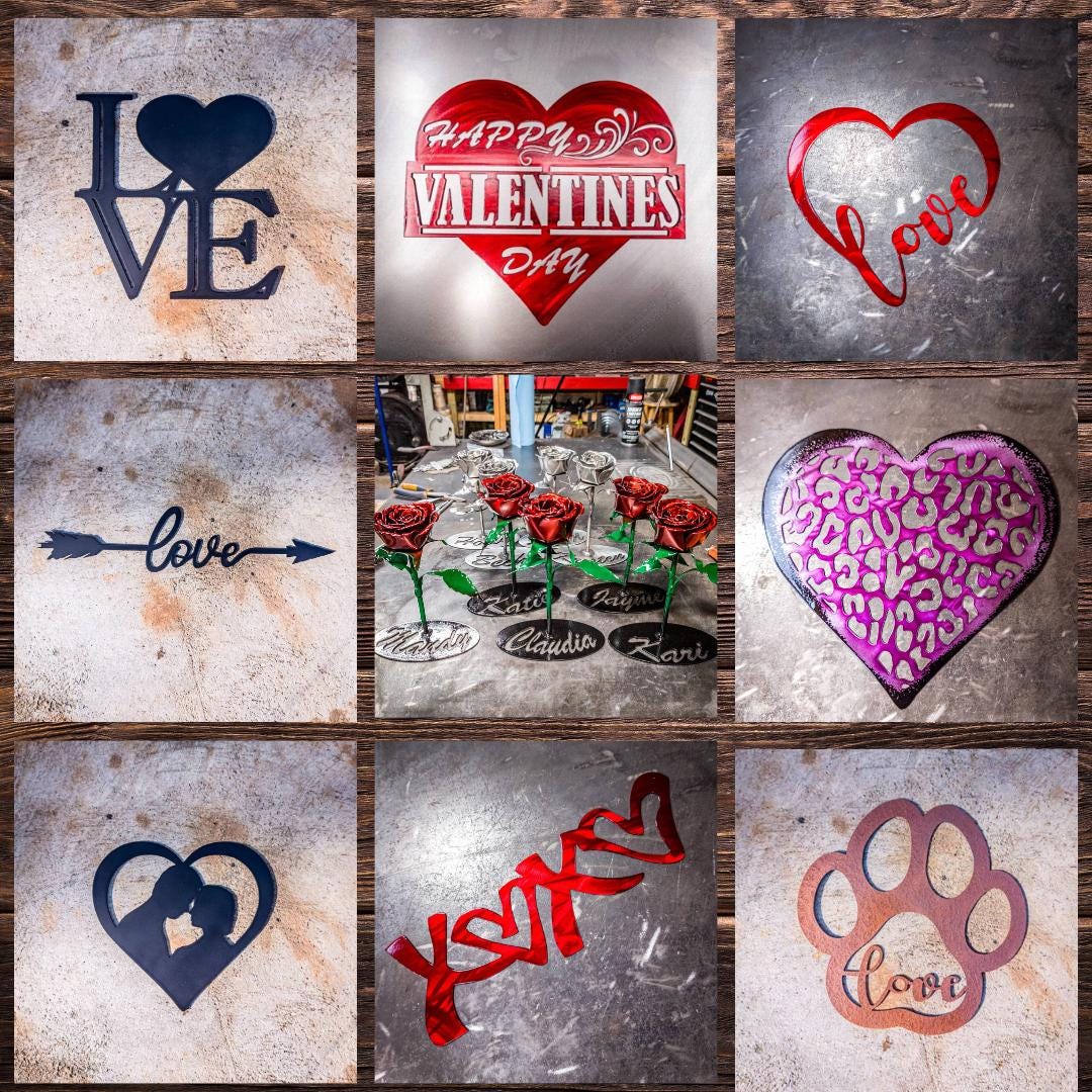Valentines Day Collection Dxf/svg - Brightnite Metalworx Digital ...