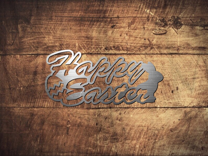 Happy Easter Dxf/svg - Brightnite Metalworx Digital Download - Laser ...