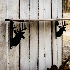 Deer Shelf Wall Brackets Dxf/svg - Brightnite Metalworx Digital ...