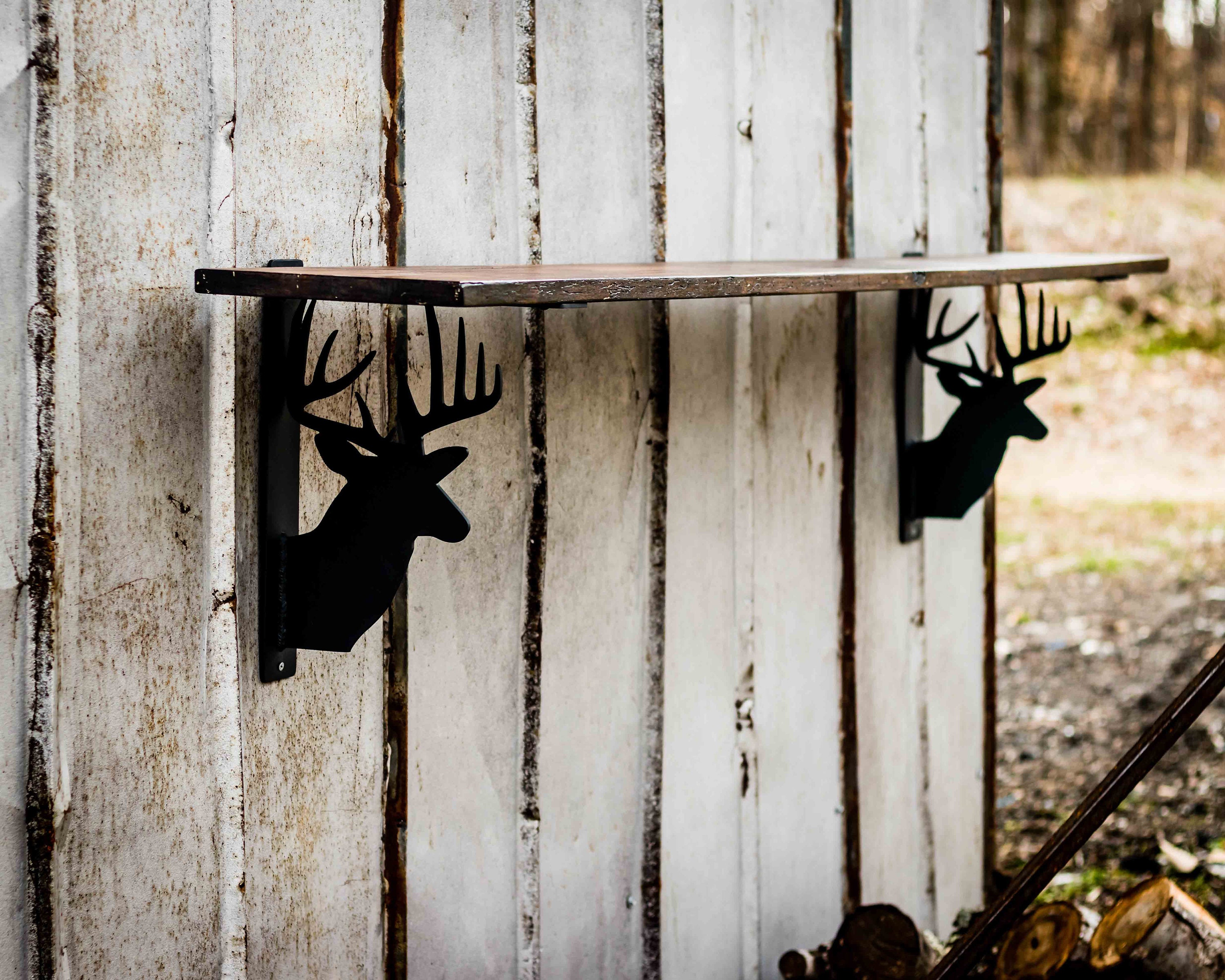 Deer Shelf Wall Brackets Dxf/svg - Brightnite Metalworx Digital ...
