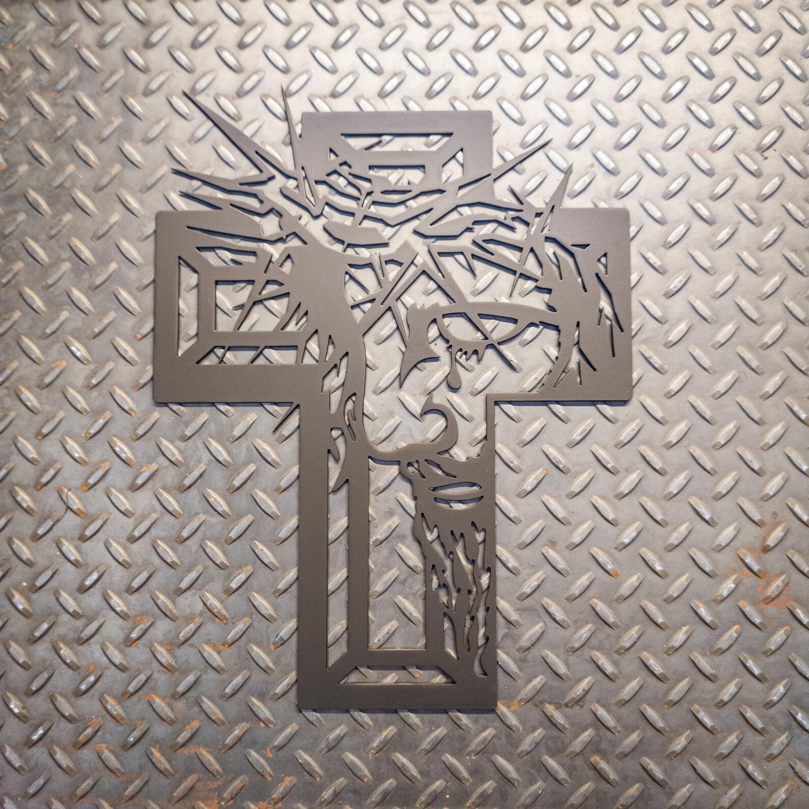 Jesus Cross Dxf/svg - Brightnite Metalworx Digital Download - Laser CNC ...