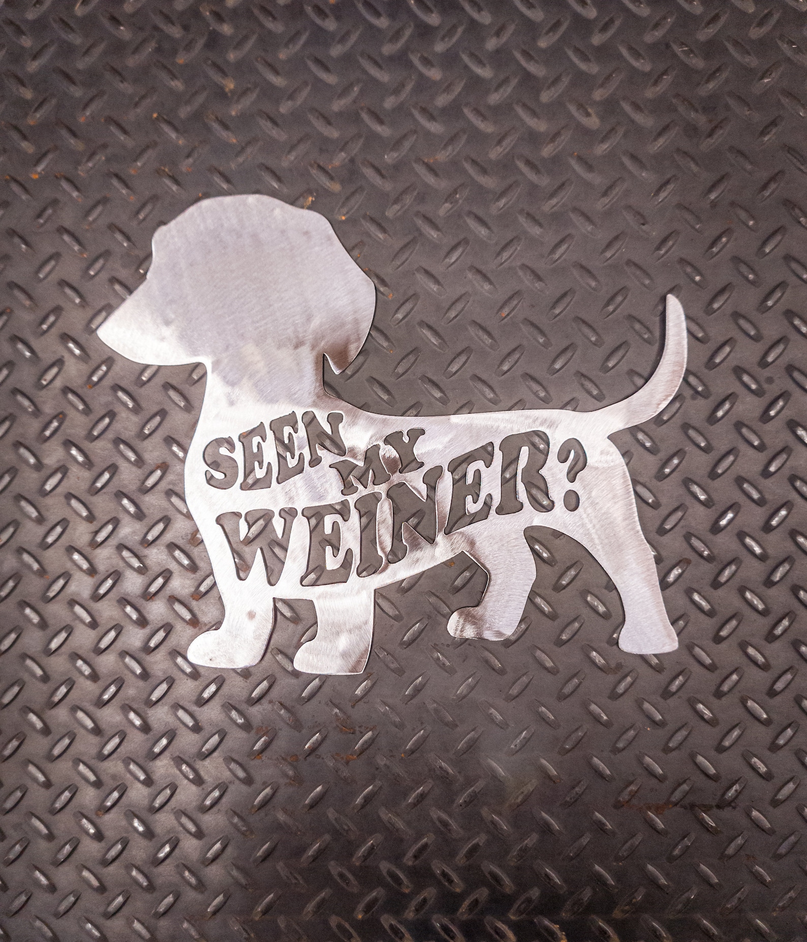 Seen My Weiner? Dog Wall Art Dxf/svg - Brightnite Metalworx Digital ...