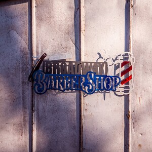 Barbershop Custom Monogram Dxf/svg - Brightnite Metalworx Digital ...