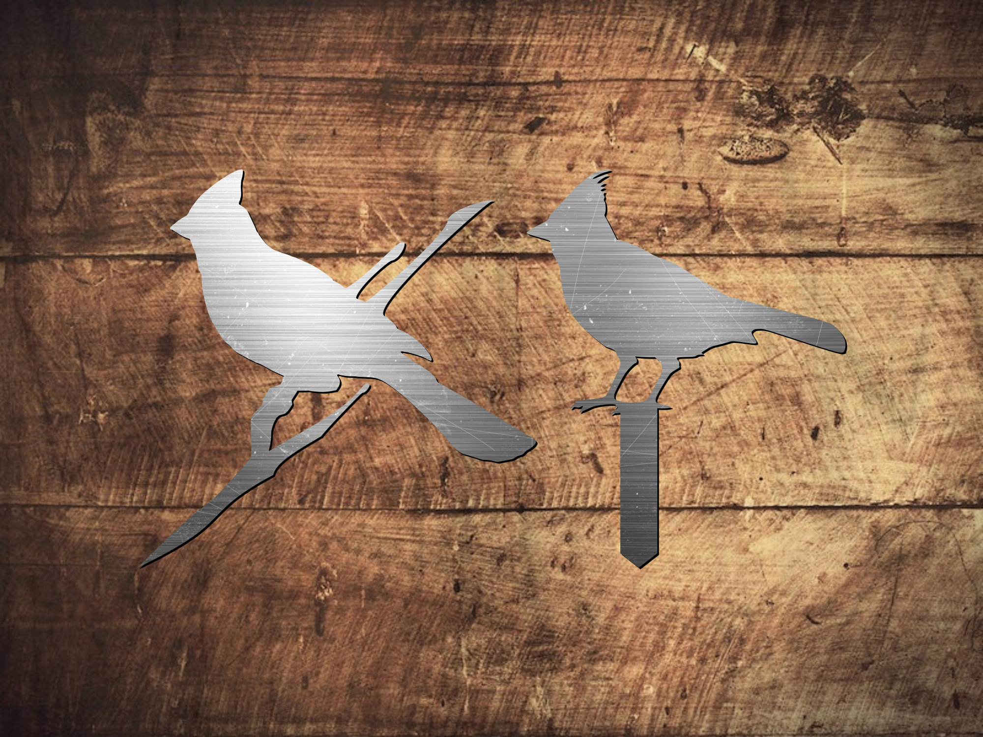 Cardinal Tree Stake Yard Stake Dxf/svg Brightnite - Etsy