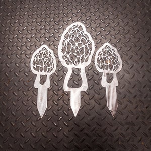 Morel Mushroom Yard Stakes Dxf/svg - Brightnite Metalworx Digital ...