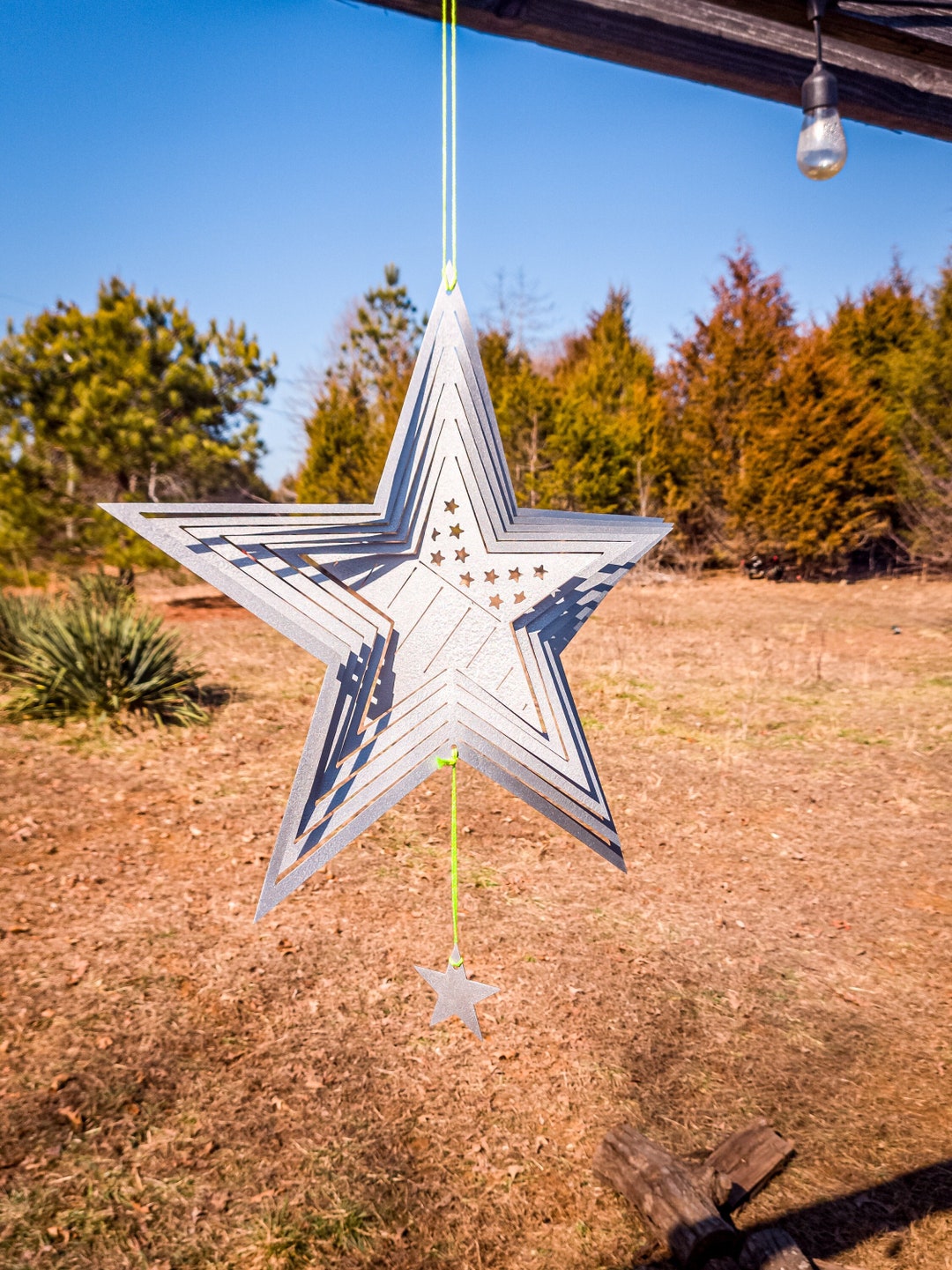 Star Flag Wind Spinner Dxf/svg - Brightnite Metalworx Digital Download ...
