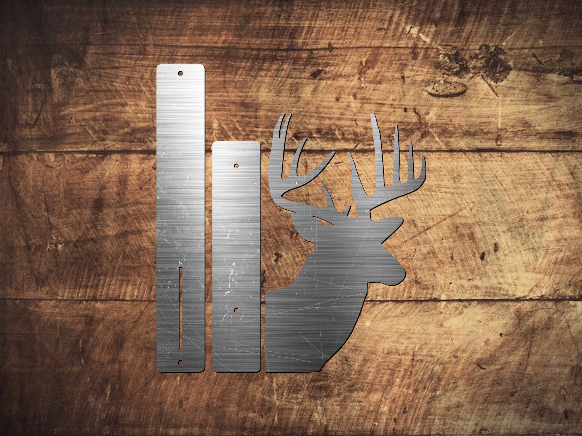 Deer Shelf Wall Brackets Dxf/svg - Brightnite Metalworx Digital ...
