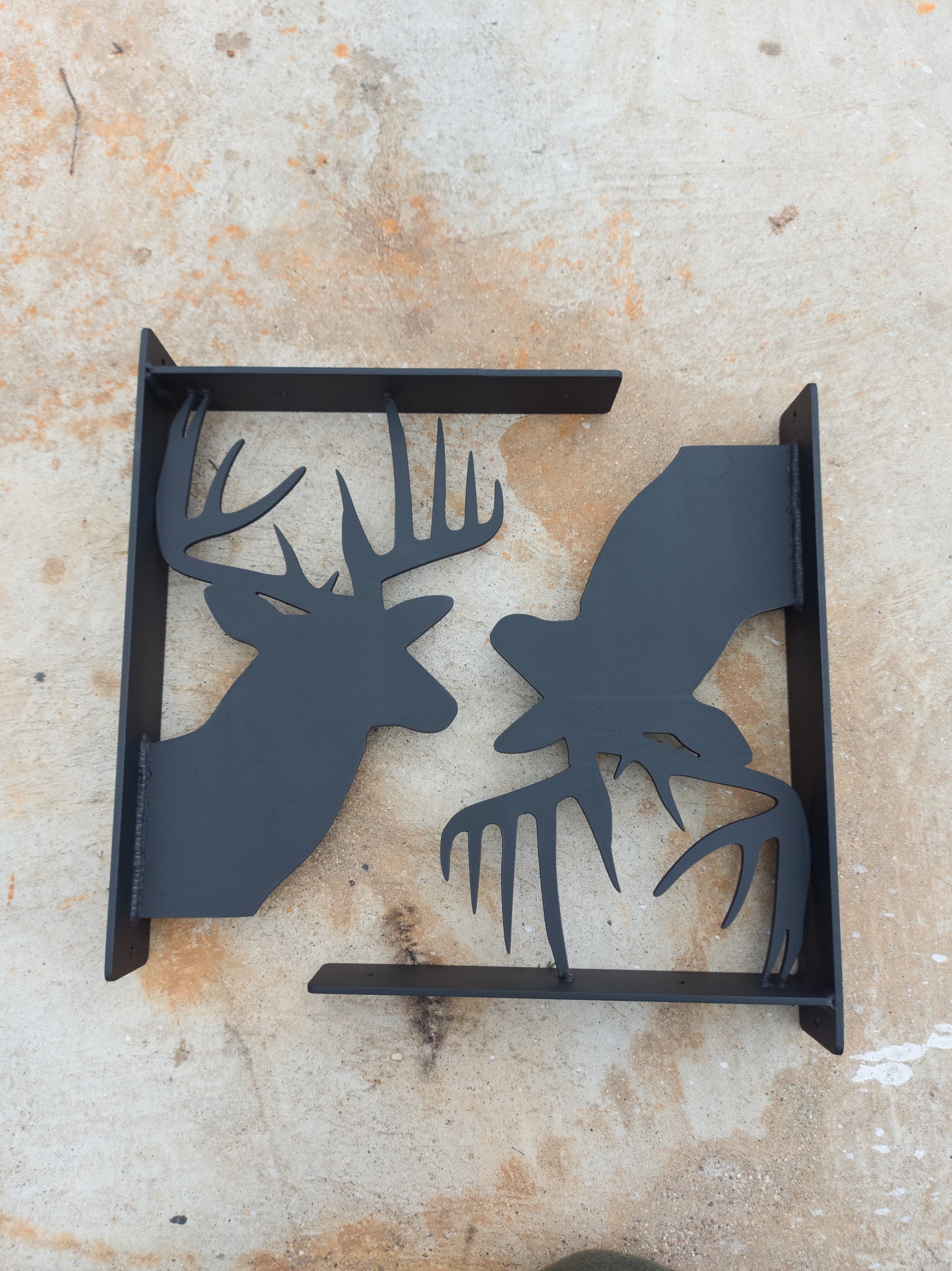 Deer Shelf Wall Brackets Dxf/svg - Brightnite Metalworx Digital ...