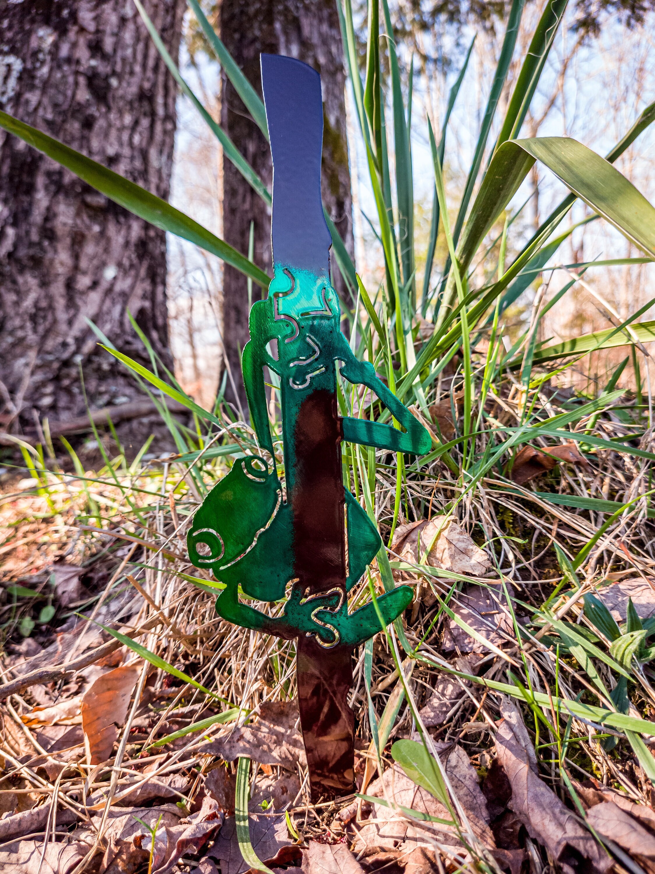 Frog 2 Gargen Decor Spring Dxf/svg Brightnite Metalworx - Etsy