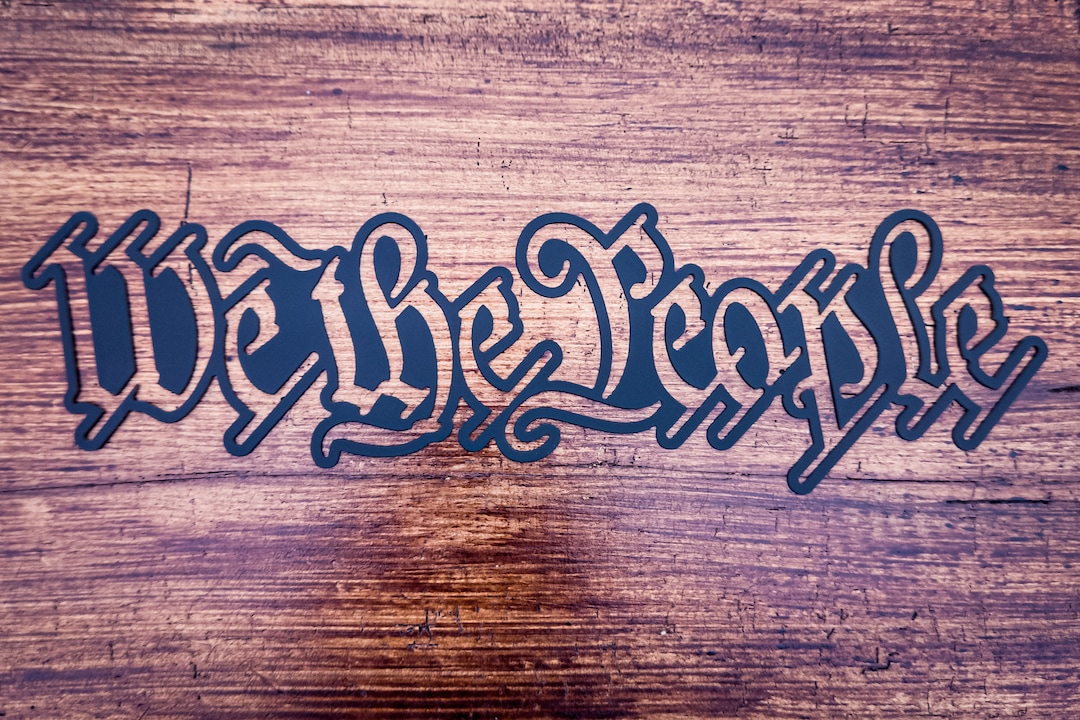 We the People Dxf/svg Brightnite Metalworx Digital Download - Etsy