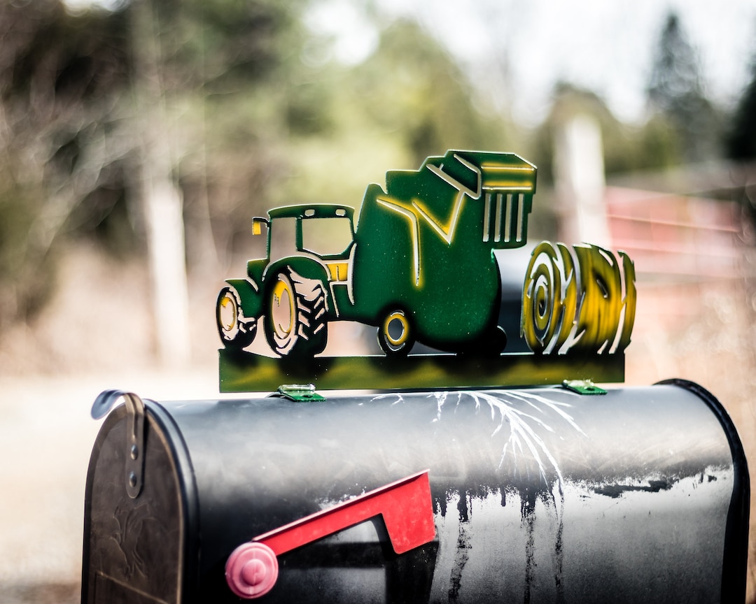 Tractor Mailbox Topper Dxf/svg - Brightnite Metalworx Digital Download ...
