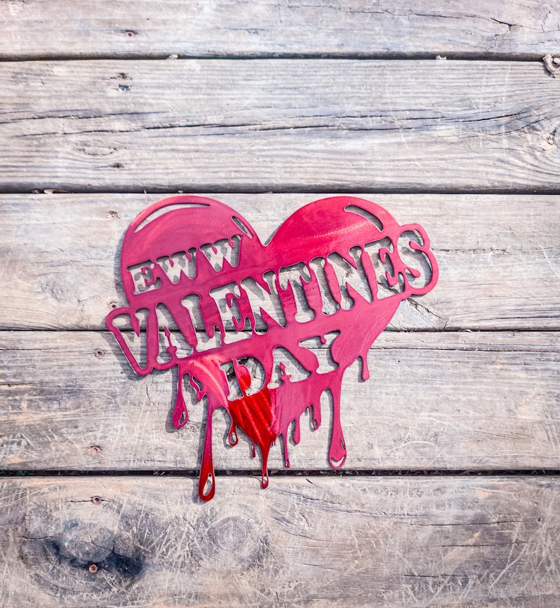 Eww Valentines Day Heart Dxf/svg - Brightnite Metalworx Digital ...