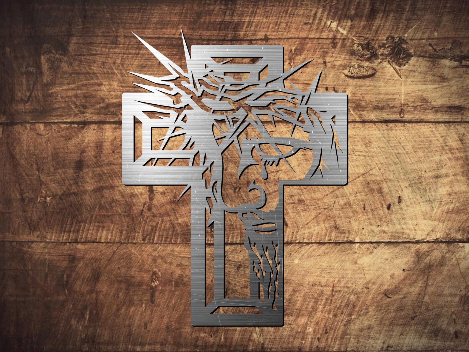 Jesus Cross Dxf/svg - Brightnite Metalworx Digital Download - Laser CNC ...
