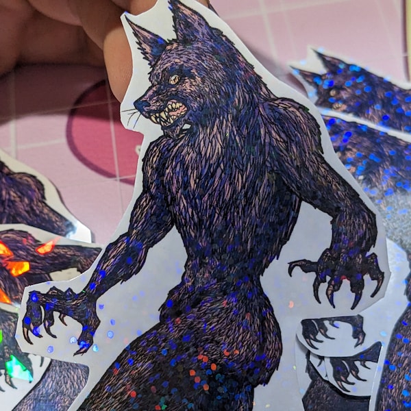 Dogman Werewolf Sticker - Etsy